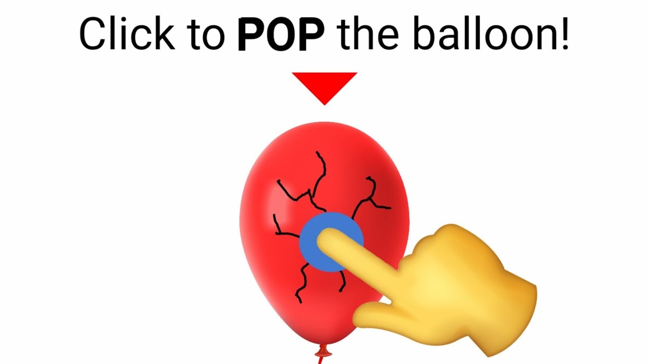 Click to pop the Balloon - YouTube