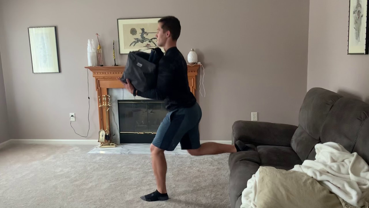 Home Couch Bulgarian Split Squat - YouTube