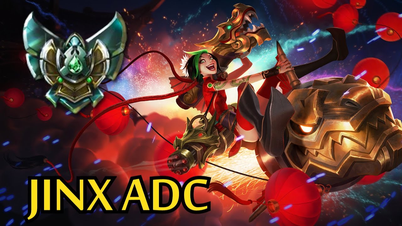 League of Legends - Jinx Adc - Platyna V - YouTube