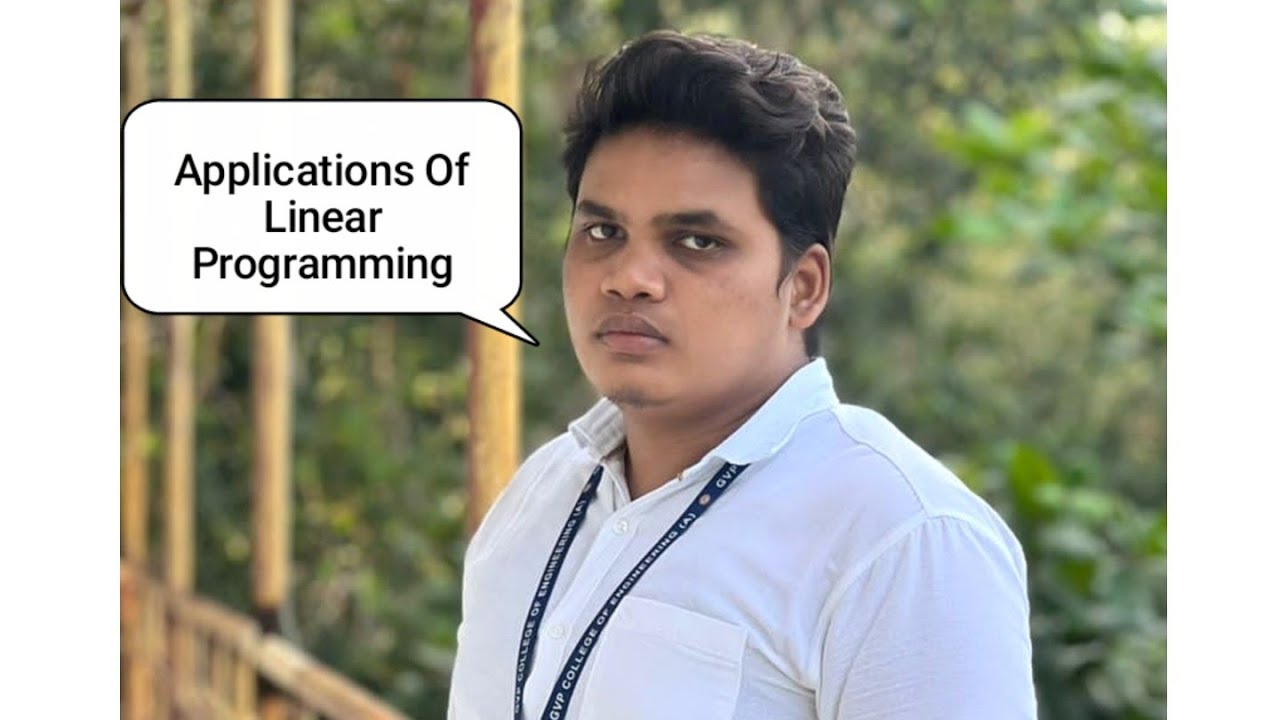 Applications Of A Linear Programming OPTIMIZATION TECHNIQUES YouTube Applications Of A Linear Programming OPTIMIZATION TECHNIQUES YouTube