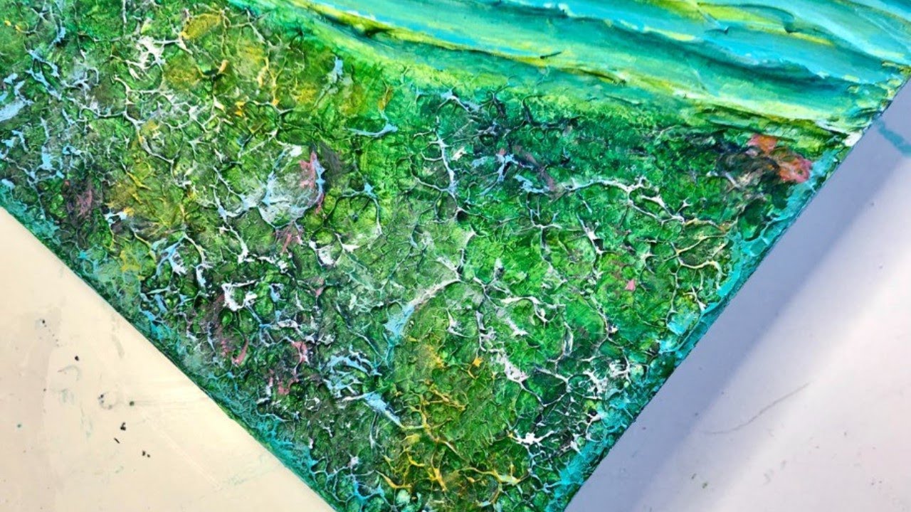 Easy & Simple Textured Abstract Painting / Acrylic Painting On Canvas ...