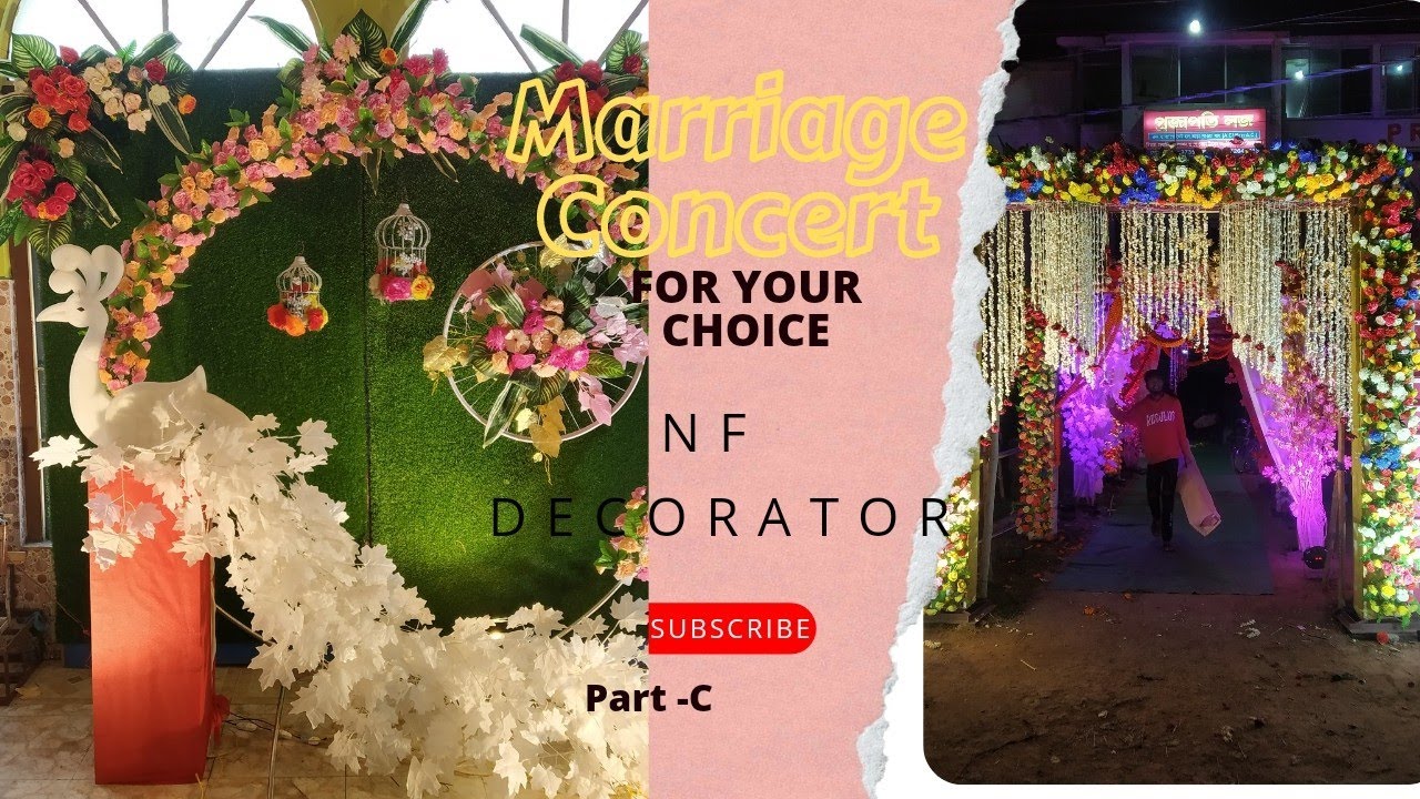welcome Gate Decoration with colourful Artificial flowers & selfie zone ...
