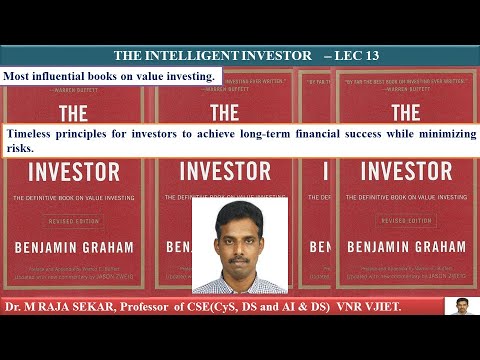 Lecture13| THE INTELLIGENT INVESTOR by Dr.M.RAJA SEKAR - YouTube