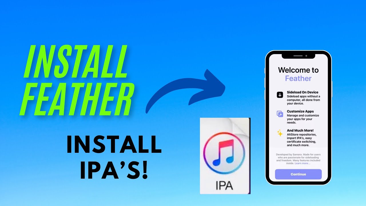 NEW! Feather Signing app. Esign methode FREE ipa sideloading - YouTube