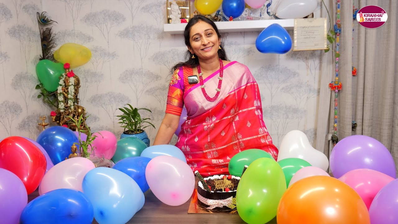 Hansitha Creations 2nd Anniversary Celebration's || Kiranmaisarees # ...