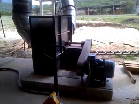 Extractor alta presión de aserrín - YouTube