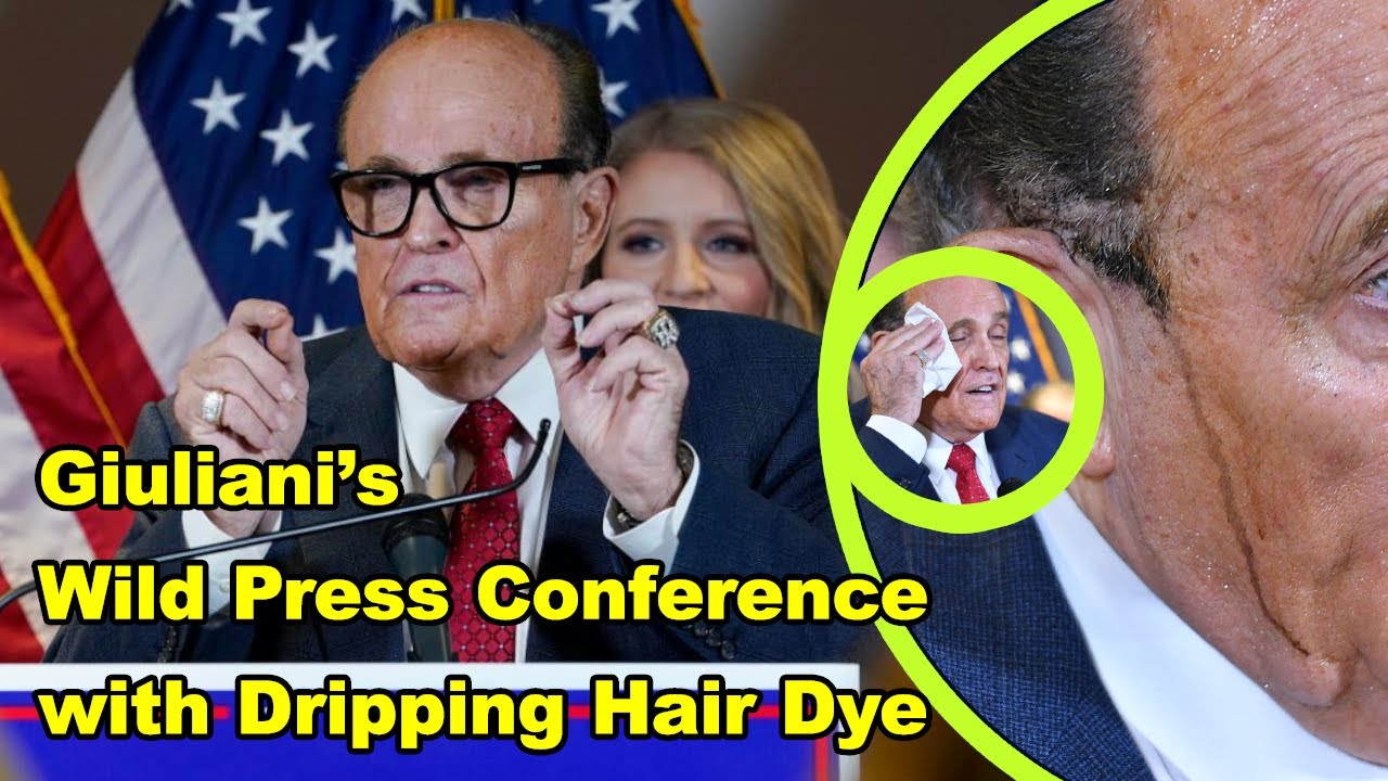 Giuliani Has Wild Press Conference with Dripping Hair Dye | AllmediaNY ...