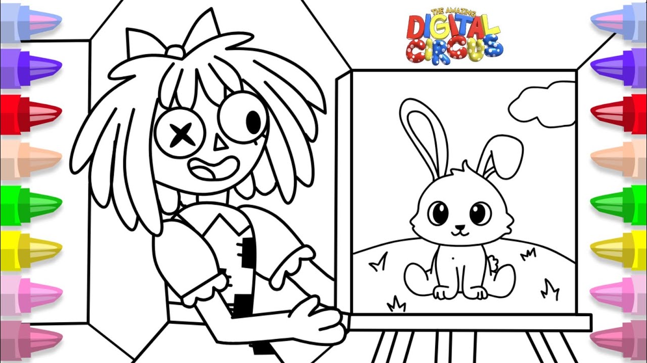 HOW TO COLOR The Amazing DIGITAL CIRCUS | RAGATHA Is GOOD AT PAINTING ...