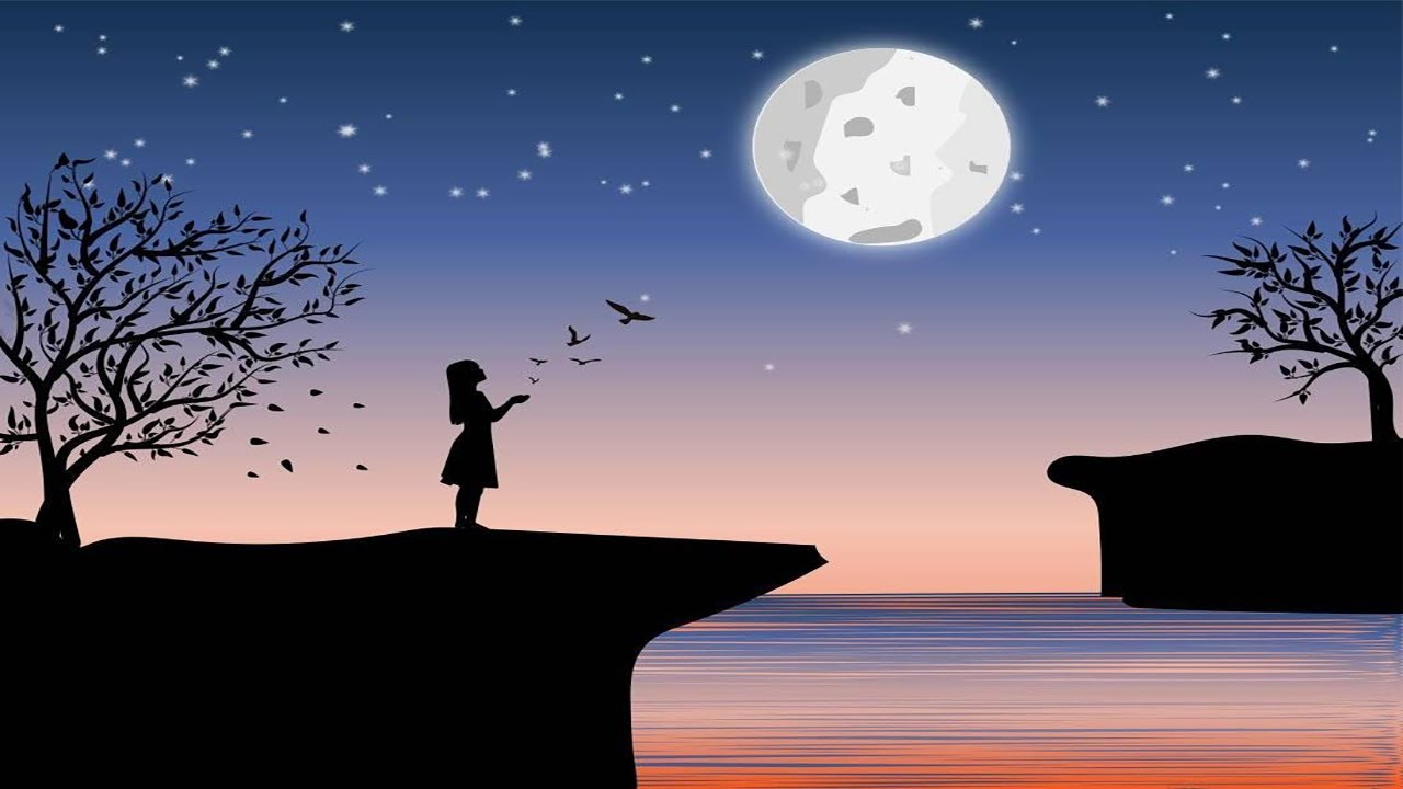 Landscape vector illustration in Adobe Illustrator | illustrator ...
