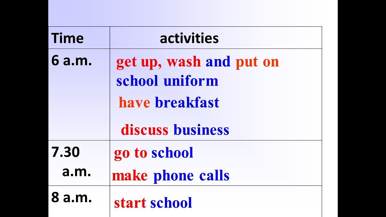 Daily Routine Time Table For School Students YouTube Daily Routine Time Table For School Students YouTube