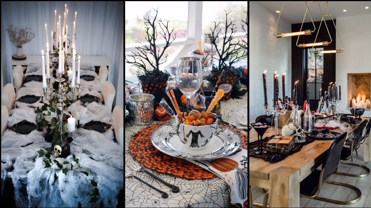 Amazing halloween table setting ideas | Cool & spooky table decoration ...