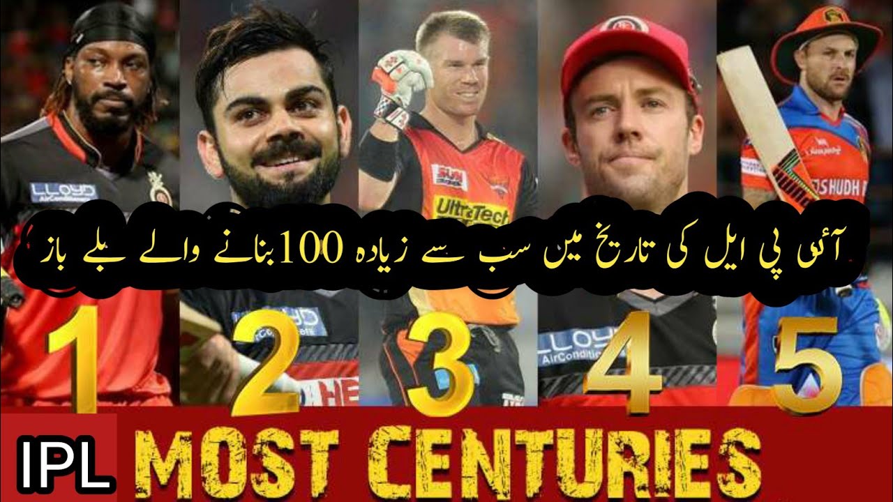 Most centuries in IPL history || IPL all Season most centuries || most ...