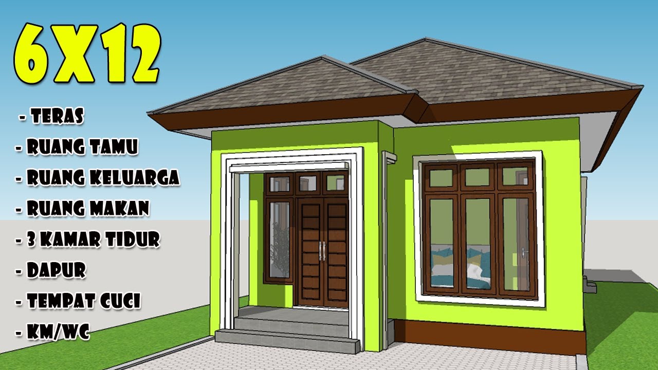 House Plan - Desain Rumah Minimalis Sederhana 3 Kamar Tidur | Cocok ...