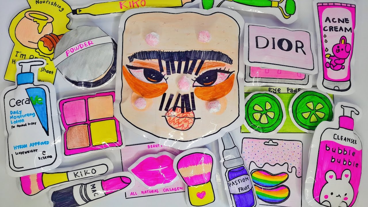 💸 Paper Diy 💸 ASMR Roblox Blind Bag Baddies Makeup and Skincare paper ...