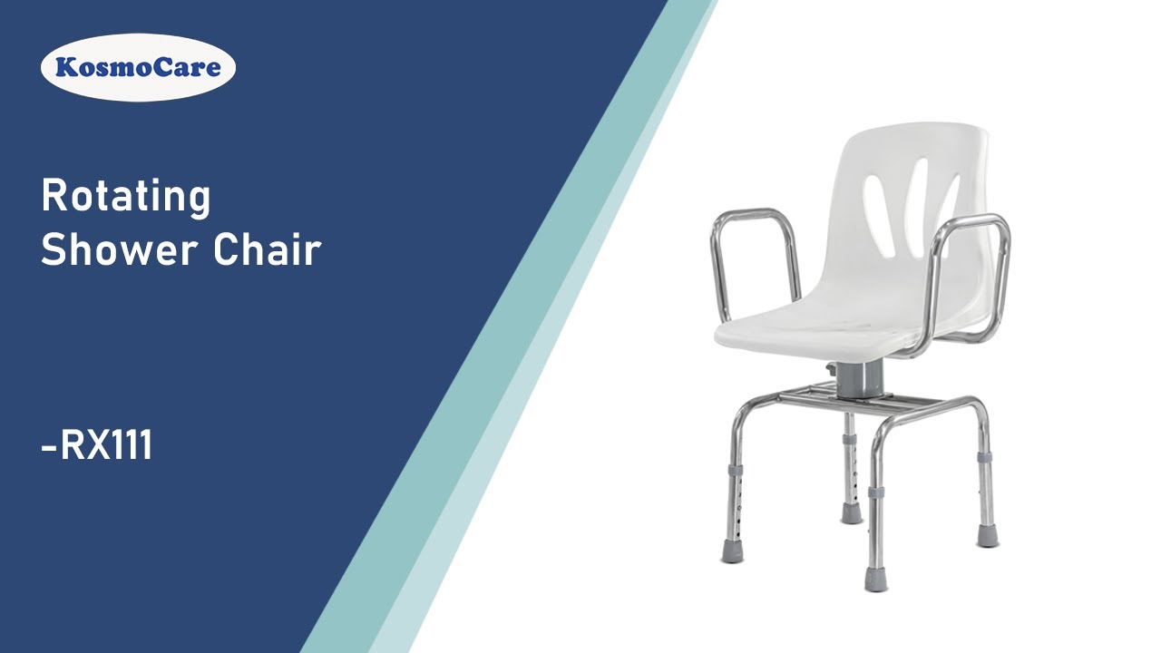 KosmoCare Rotating Shower Chair - Features (RX111) - YouTube