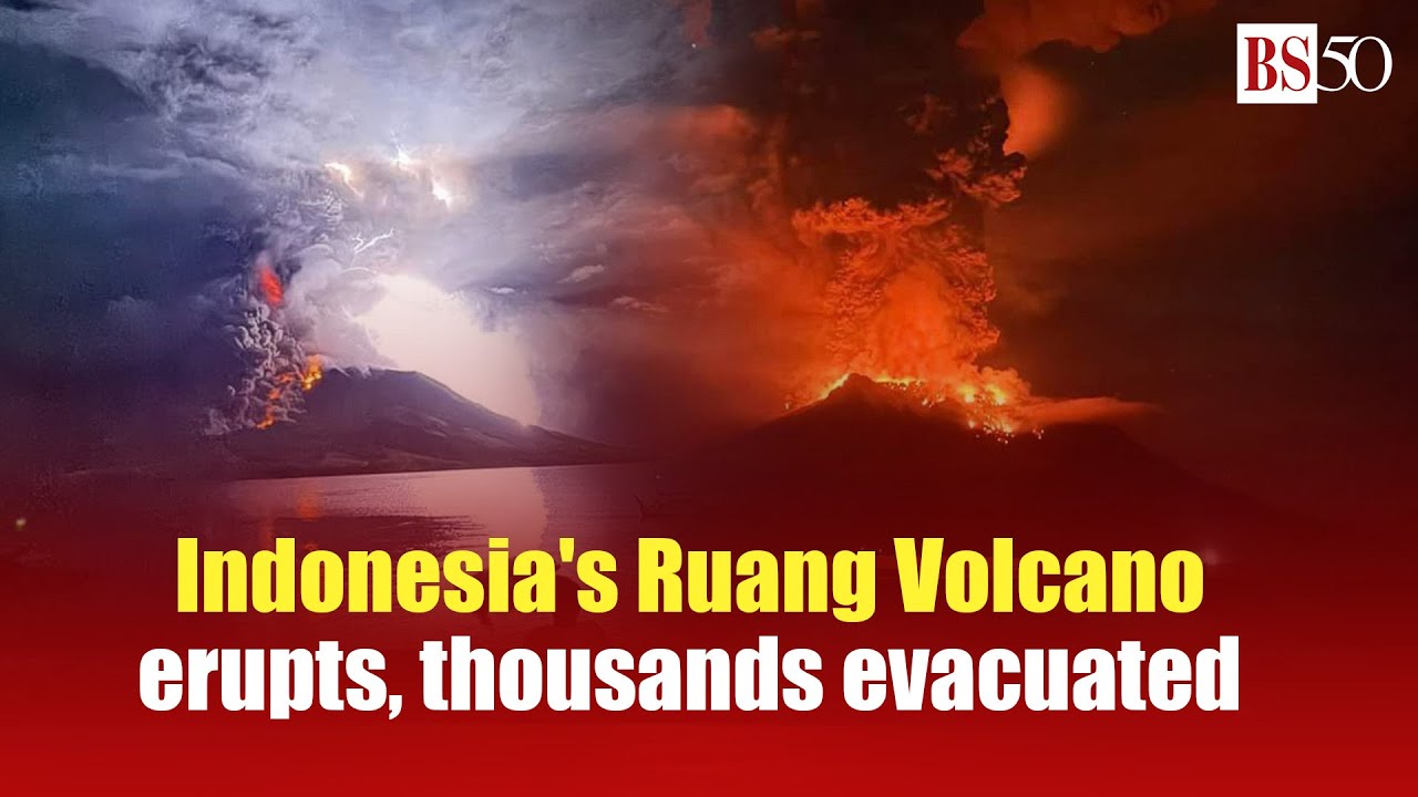 Alert in Indonesia: Mount Ruang Volcano Erupts, Mass Evacuations ...