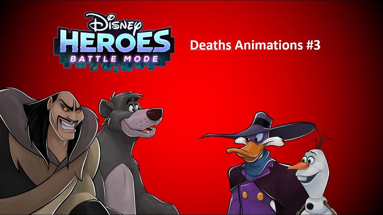 Disney Heroes Battle Mode - Deaths/Defeats Animations (Part 3) - YouTube