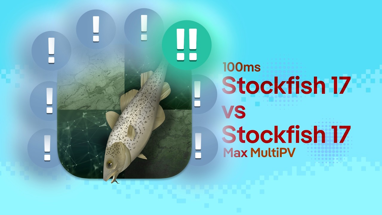 Stockfish 17 vs Stockfish 17 both with 100ms and Max MultiPV - YouTube