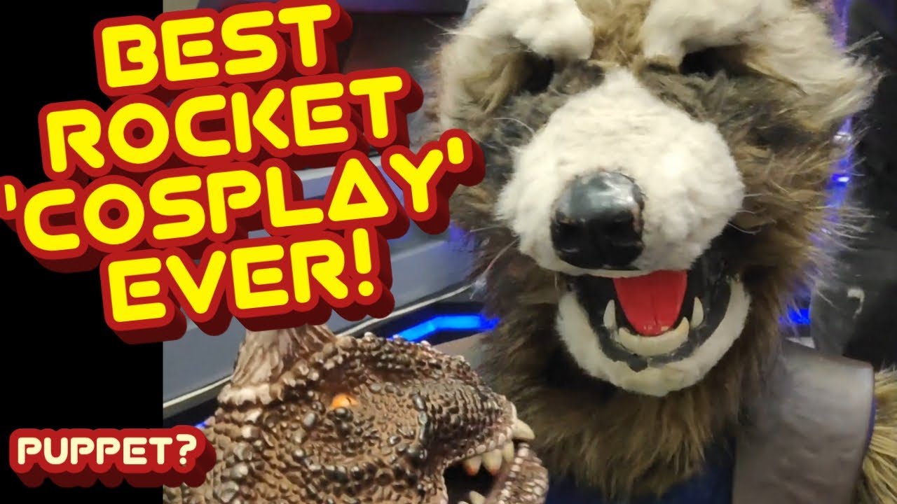 One of the best Rocket Racoon portrayals ever! (cosplay? puppetry ...