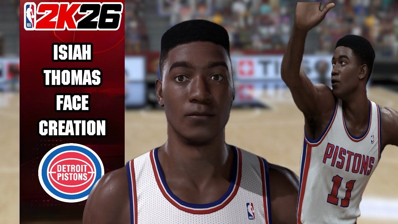 Isiah Thomas Face Creation NBA 2K26 - YouTube