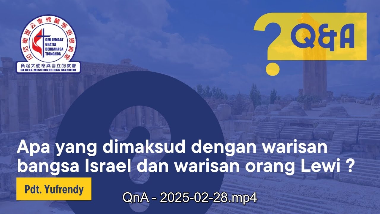 Apa yang dimaksud dengan warisan bangsa Israel dan warisan orang Lewi ...