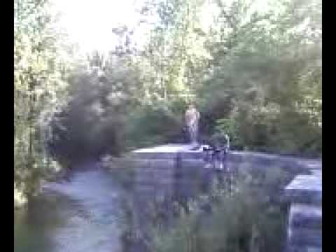 20 ft cliff jump front flip - YouTube