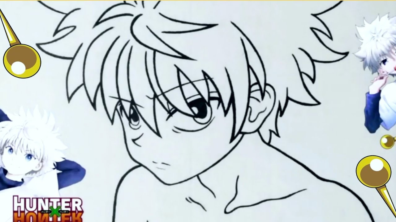 COMMENT DESSINER KILLUA / KIRUA - HUNTER X HUNTER (TUTO) - YouTube