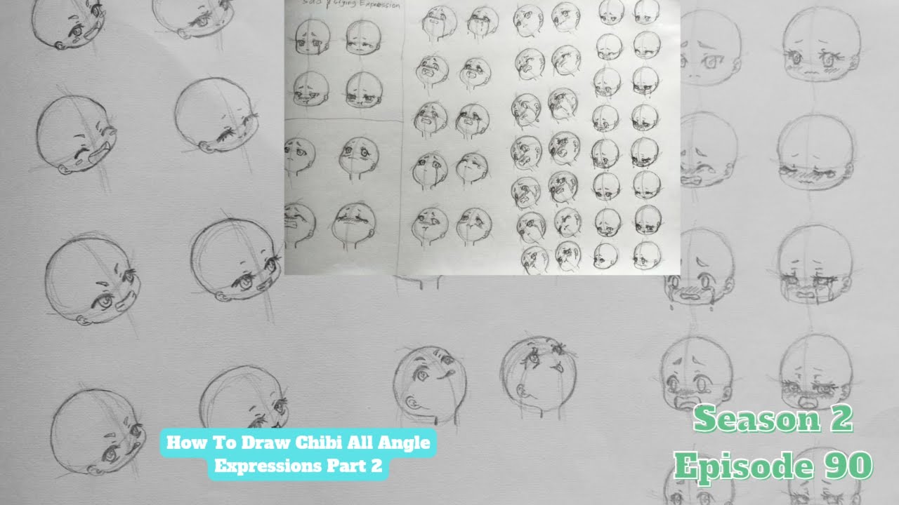 How To Draw Chibi All Angle Expressions Part 2 S. 2 #90 - YouTube