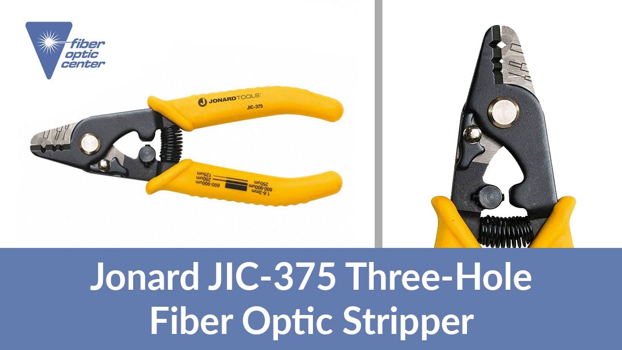 Jonard Tools JIC-375 Three-Hole Fiber Optic Stripper - Available from ...