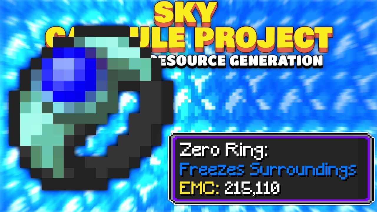POWERFUL RINGS & RUNIC CRAFTING! EP5 | Minecraft Sky Capsule Project ...