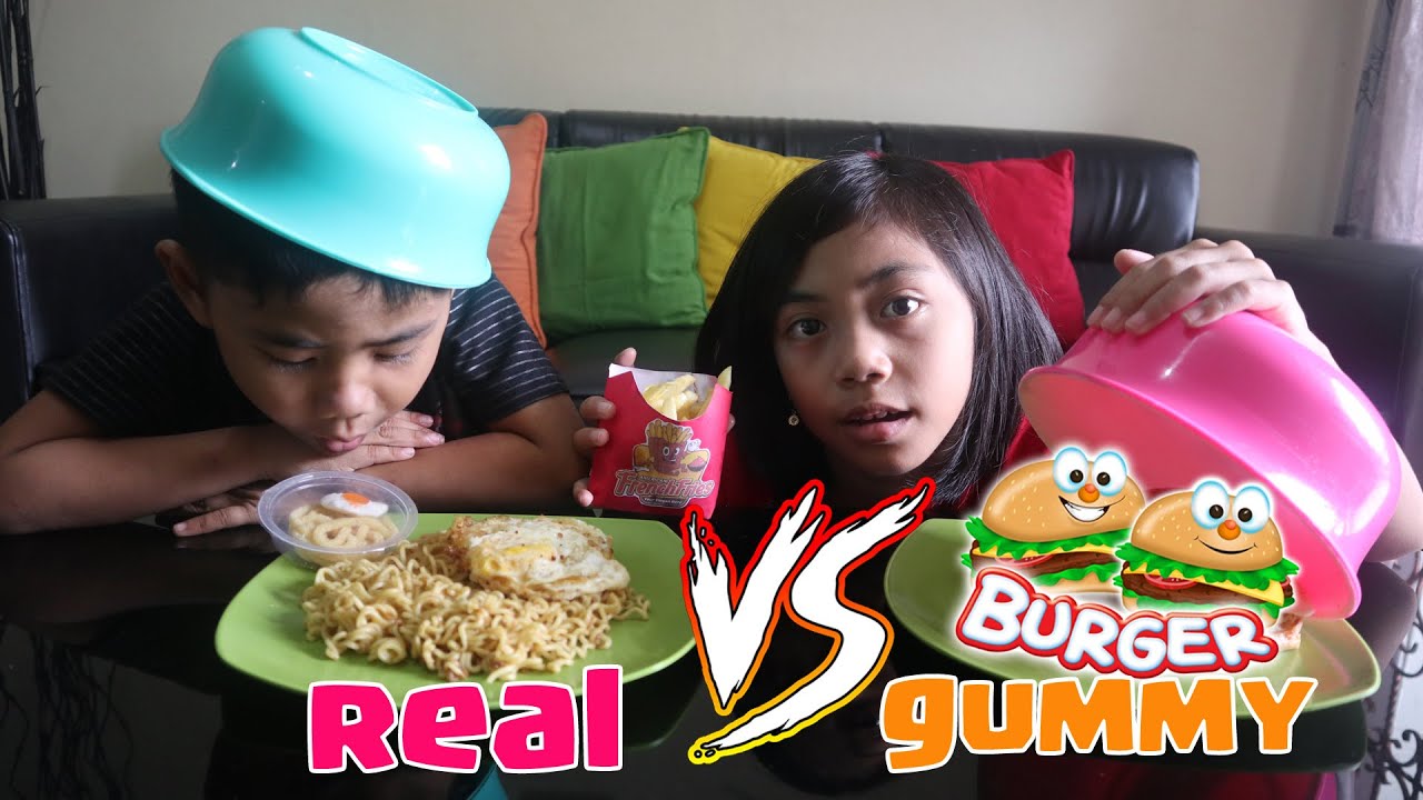 Real or Gummy Food Challenge - YouTube