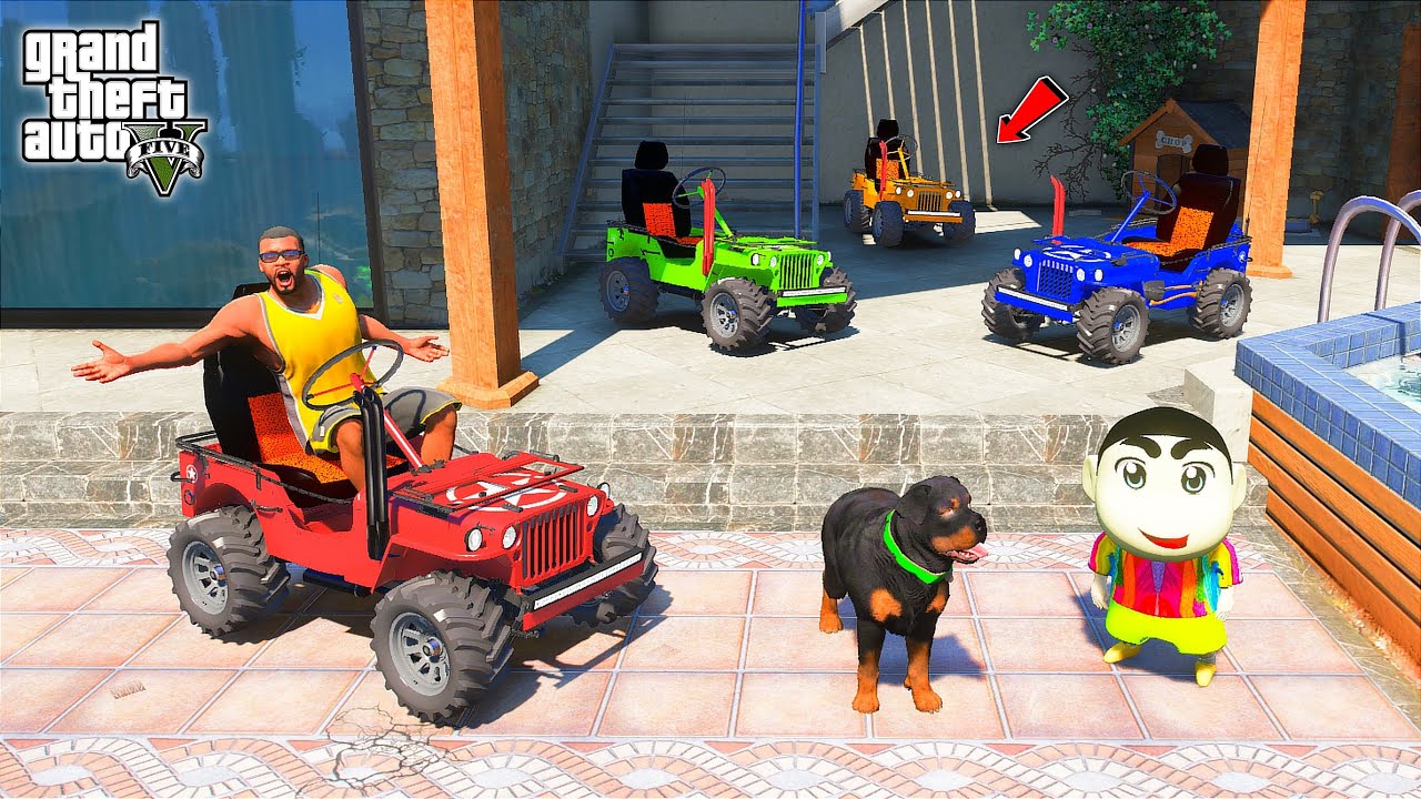 Franklin & Shinchan Buy Mini Landy Toy Jeep in GTA 5 | JNK GAMER - YouTube