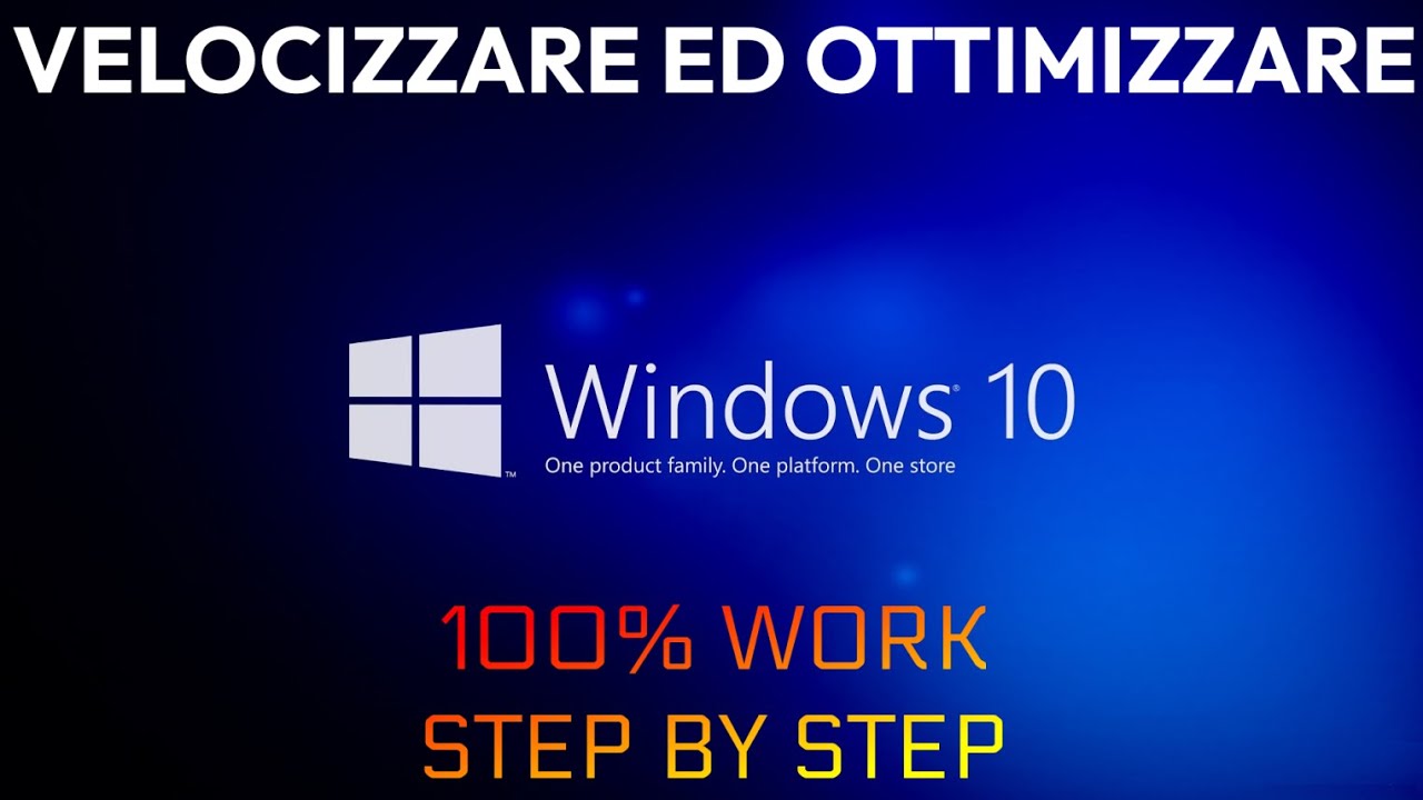 come velocizzare ed ottimizzare windows 10 (guida definitiva) - YouTube