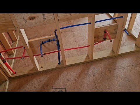 Installing Double Vanity Water Lines : Large 2 Story Addition - YouTube