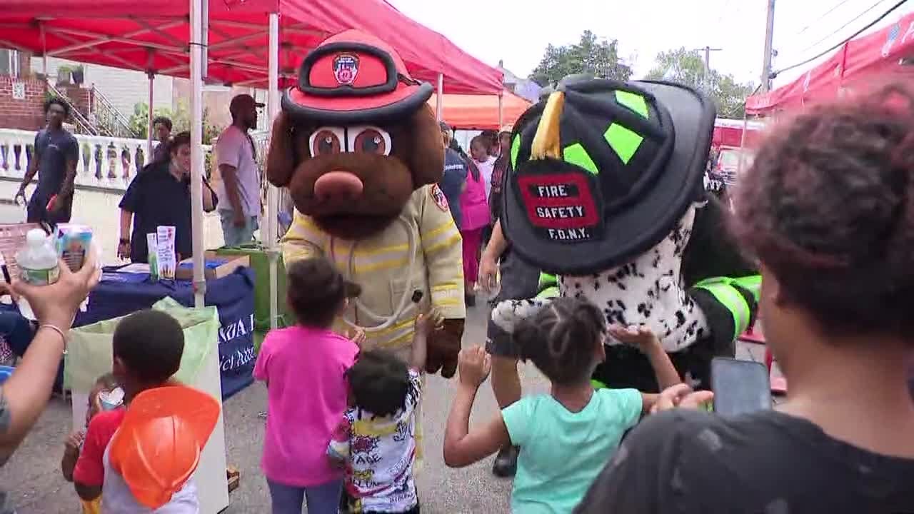 FDNY Block Party in Queens offers fun along with valuable lessons - YouTube