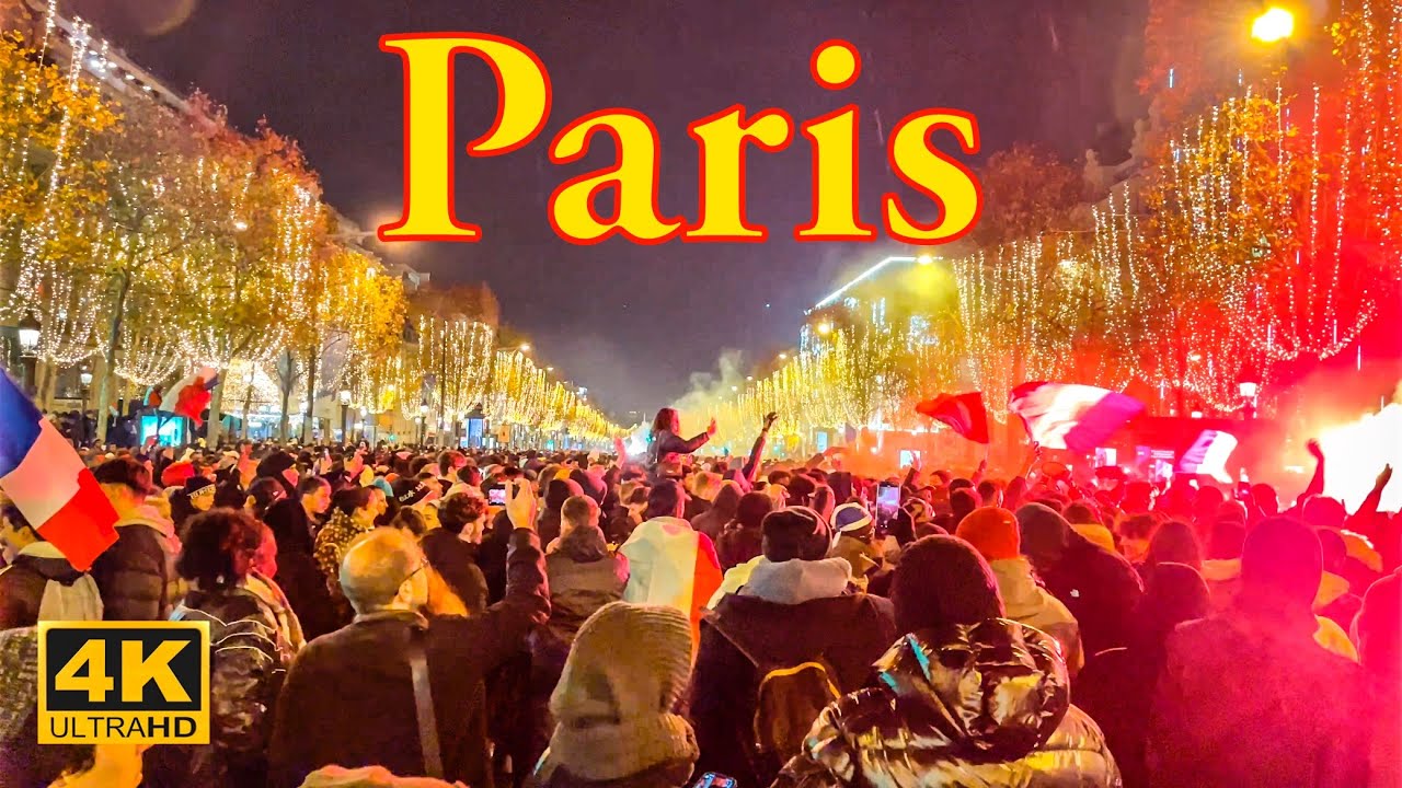 Paris, France🇫🇷 -Paris Reaction to World Cup Final France vs Argentina ...
