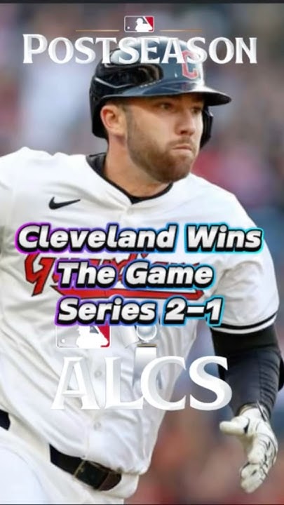 Cleveland Walks Off Series 2-1 MLB Postseason 2024 #mlb #mlbhighlights #postseason - YouTube