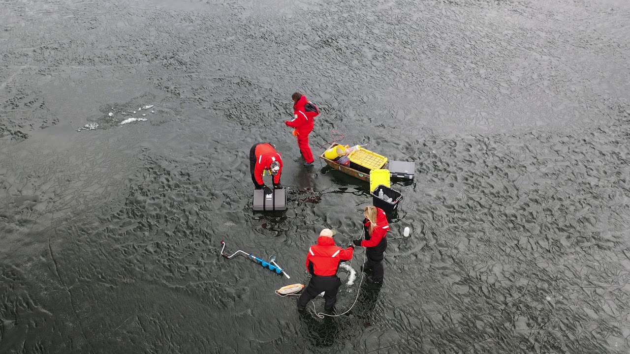 Conesus Lake Winter Sampling - YouTube