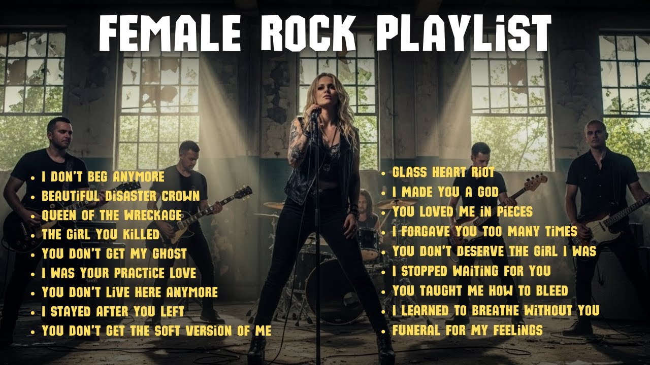 Female Rock Song Playlist 🎸 || Powerful Rock Song Collection - YouTube
