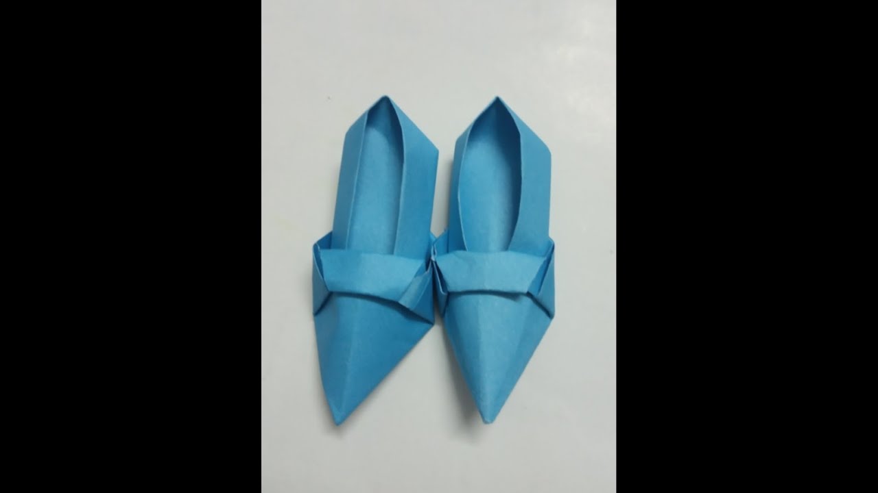 How To Make Shoes With DIY Paper|DIY MINI PAPER SHOE|Origami Shoe|Paper ...