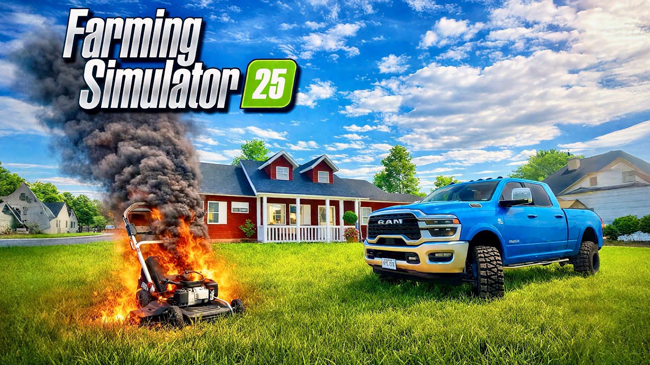 The Motor BLEW UP On My Lawn Mower.. What Now?! FS25 - YouTube