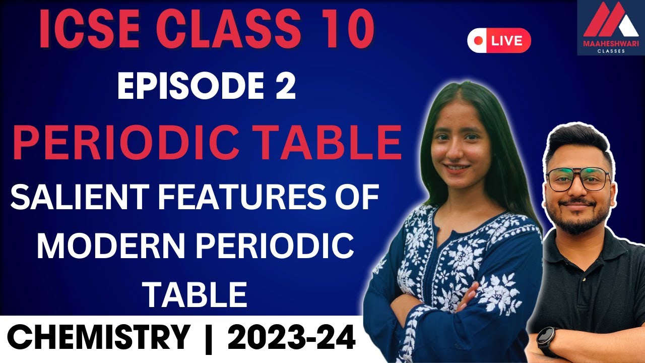 Salient Features Of Modern Periodic Table Ep 2 Day 2 ICSE Class salient-features-of-modern-periodic-table-ep-2-day-2-icse-class