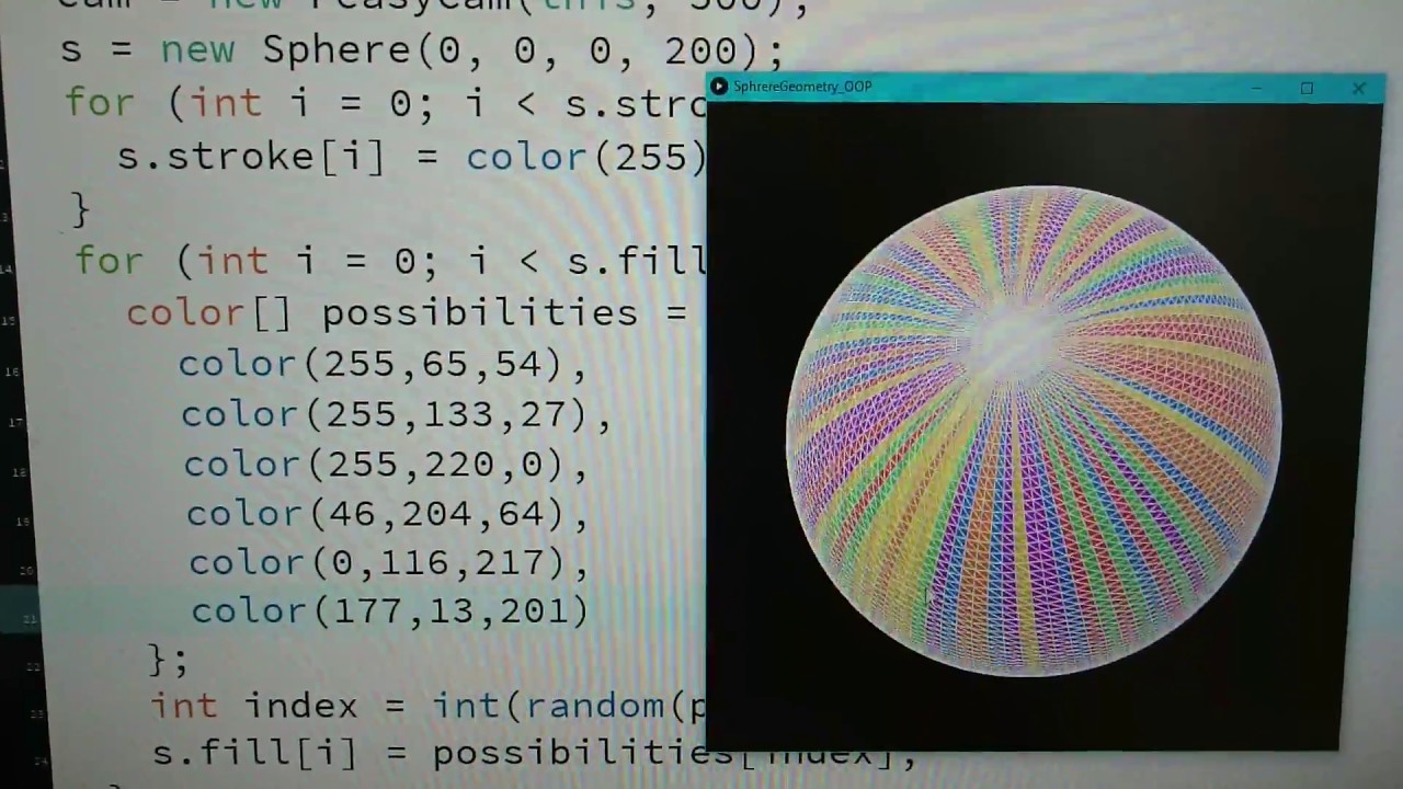 Spherical Geometry Coding Challenge 2 - YouTube