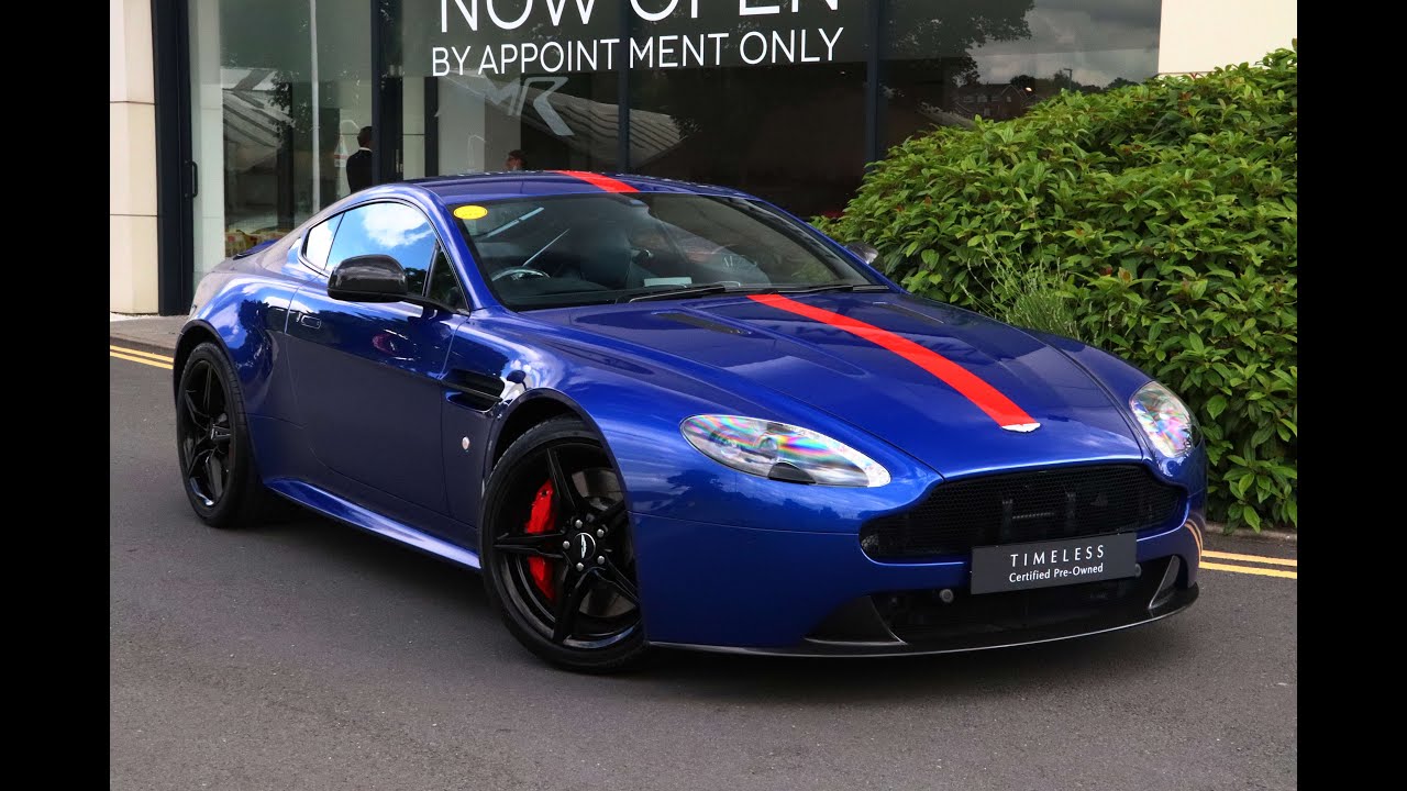 2018 (18) Vantage AMR V8 in Zaffre Blue and Red - YouTube