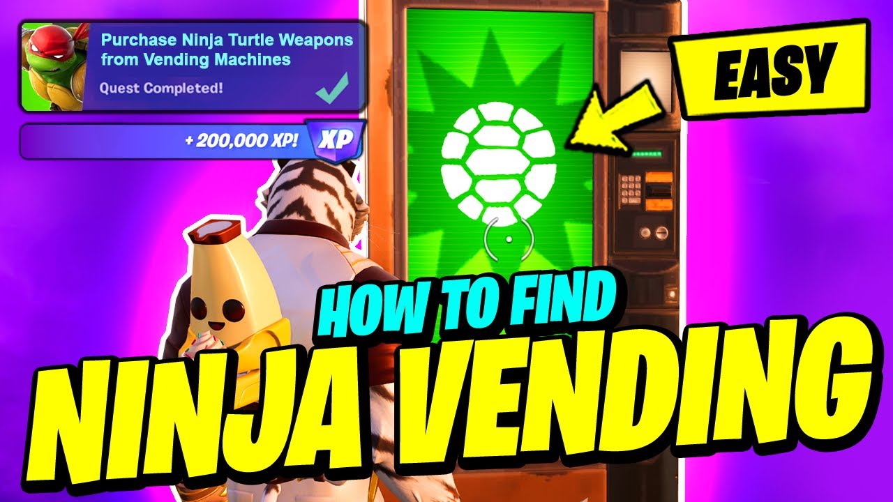 How to EASILY Purchase Ninja Turtle Weapons from Vending Machines ...