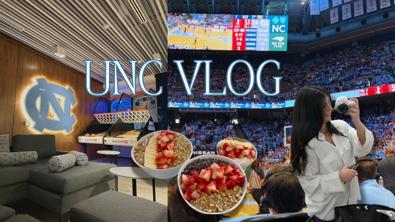 weekend at UNC vlog | UNC basketball game, an engagement party, & I ...
