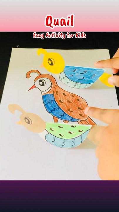 Quail Paper Craft for Kids !How to Make Quail | Quail 🐦 DIY Craft ...
