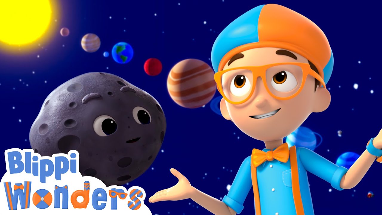 Learn the Solar System | Blippi Wonders | Science Cartoons For Kids ...