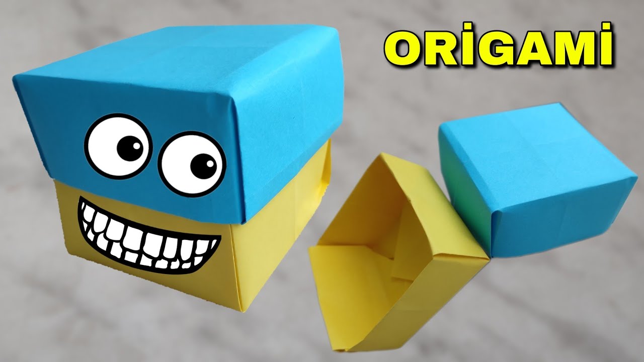 Origami Kutu Yapımı | Kağıttan Kutu Yapımı (Çok Kolay) - YouTube