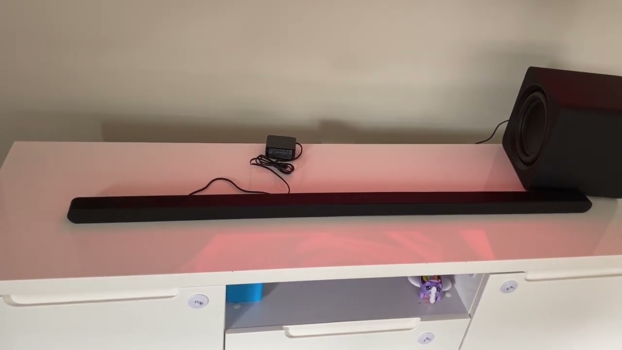 Samsung 800B slim sound bar without woofer Test - YouTube